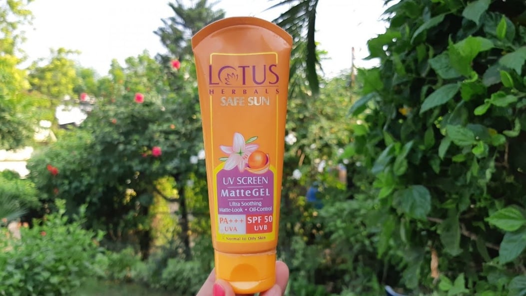 Lotus Herbals Safe Sun UV Screen Matte Gel Pa+++ SPF - 50 Review
